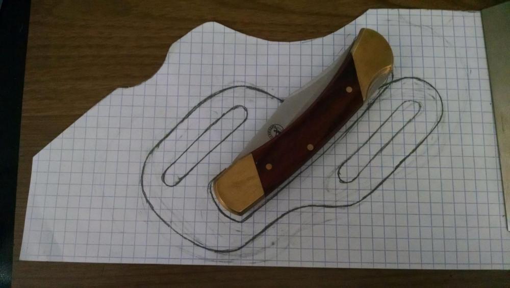 1st Pancake Knife Sheath own Design Profile Gun Holsters Rifle Slings And Knife Sheathes